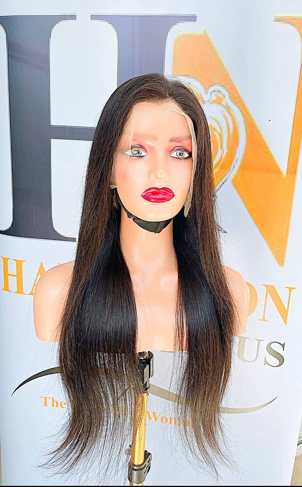 24-Inch Single Drawn Wig with 13x4 Transparent Lace - Queen Dotty ...